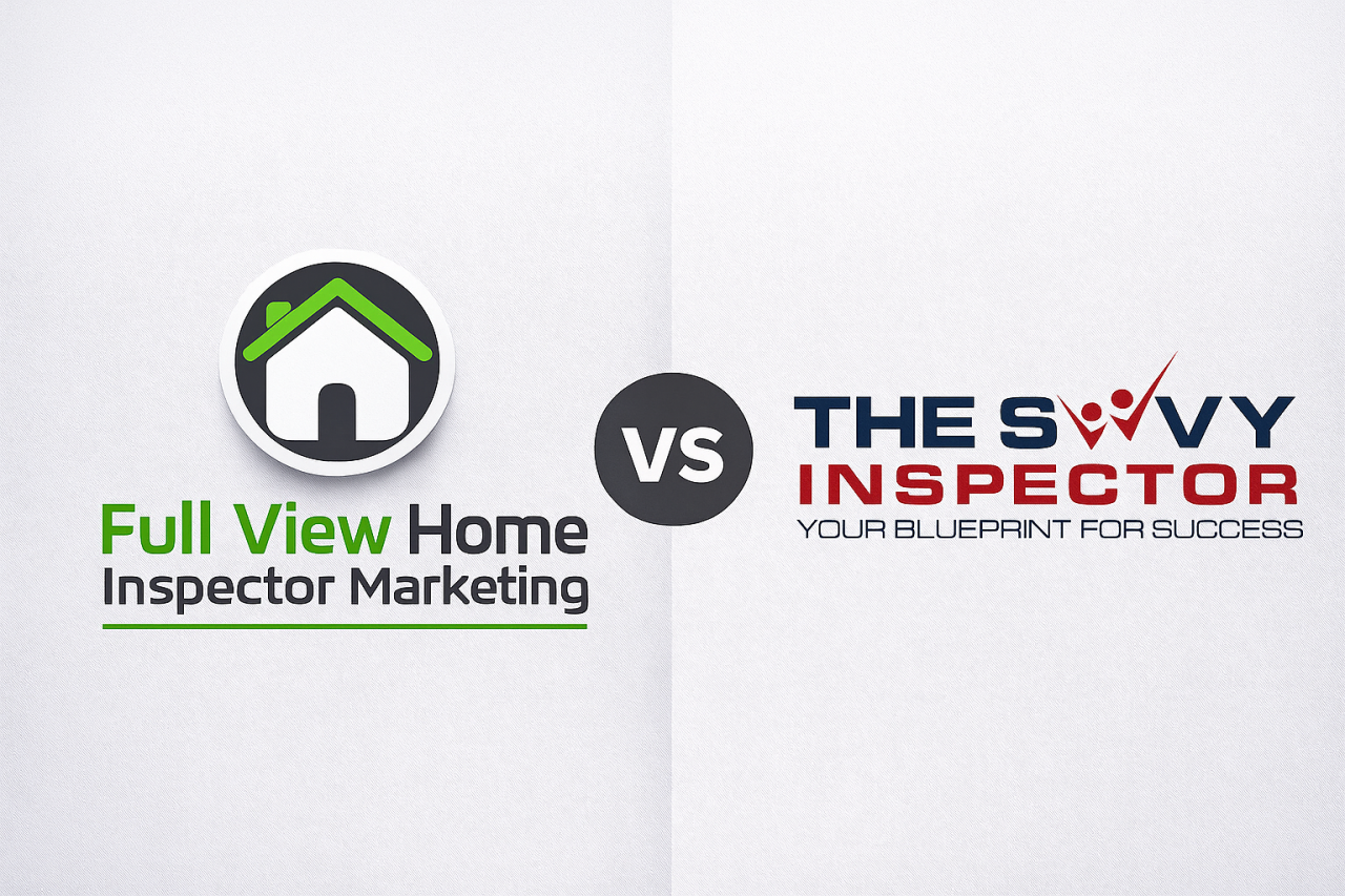Full View vs The Savvy Inspector: Best Marketing for Inspectors