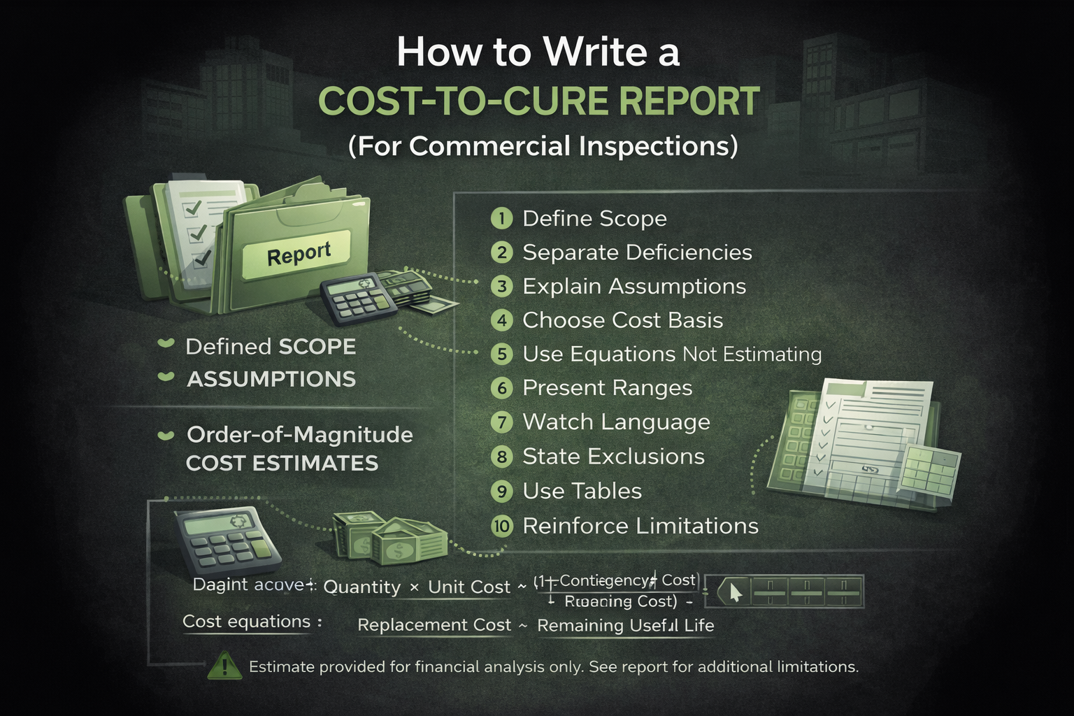 How to Write a Cost-to-Cure Report | Commercial Inspection Guide